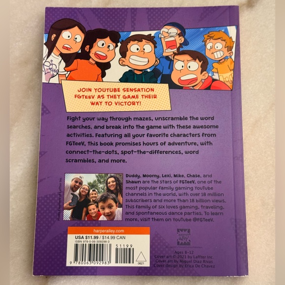 FGTeev | Other | Game Break Kids Activity Book | Poshmark